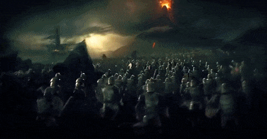 Lord Of The Rings Battle Gif